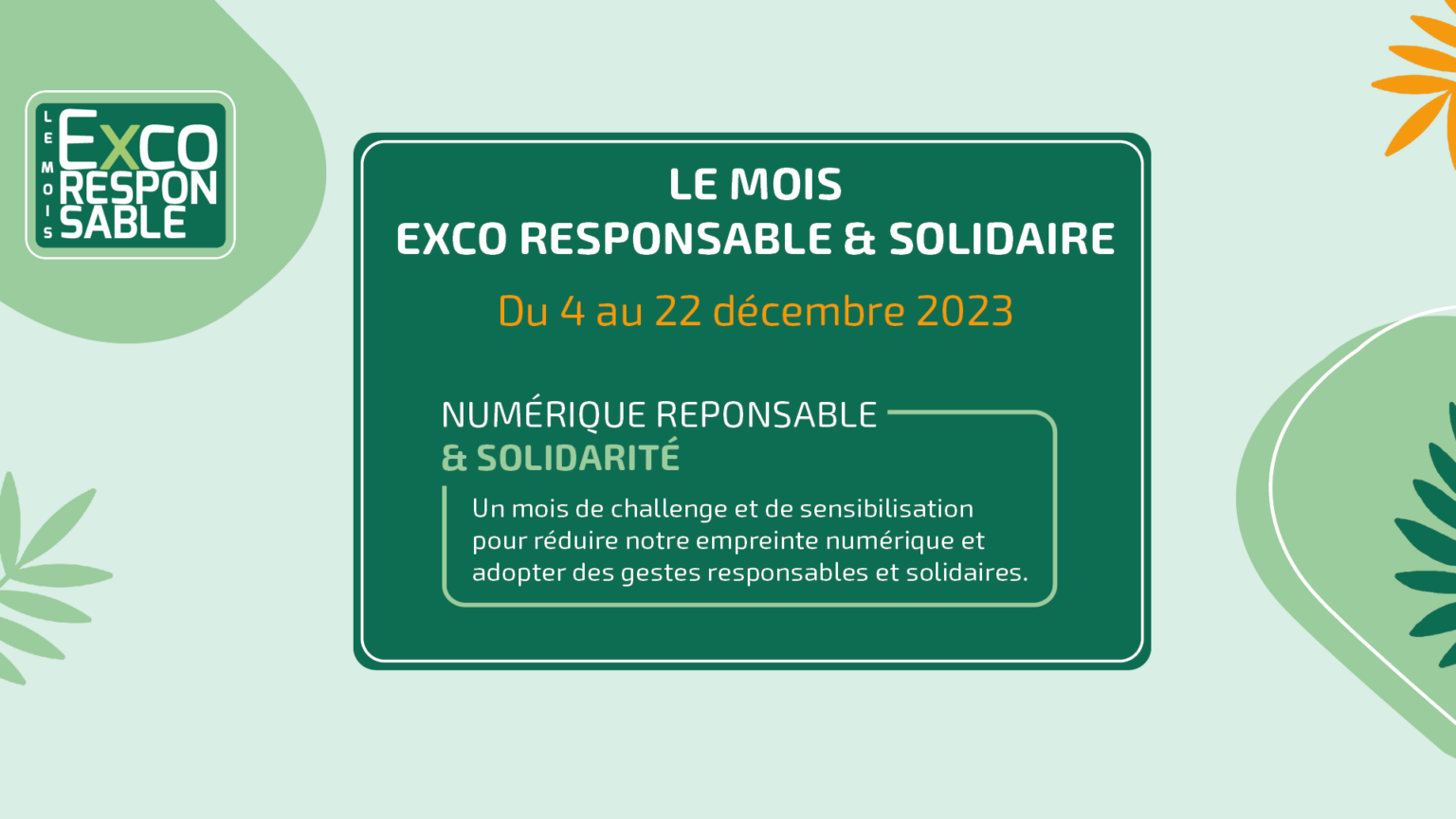 Exco responsable & solidaire : un mois d’actions et d’animations au ...